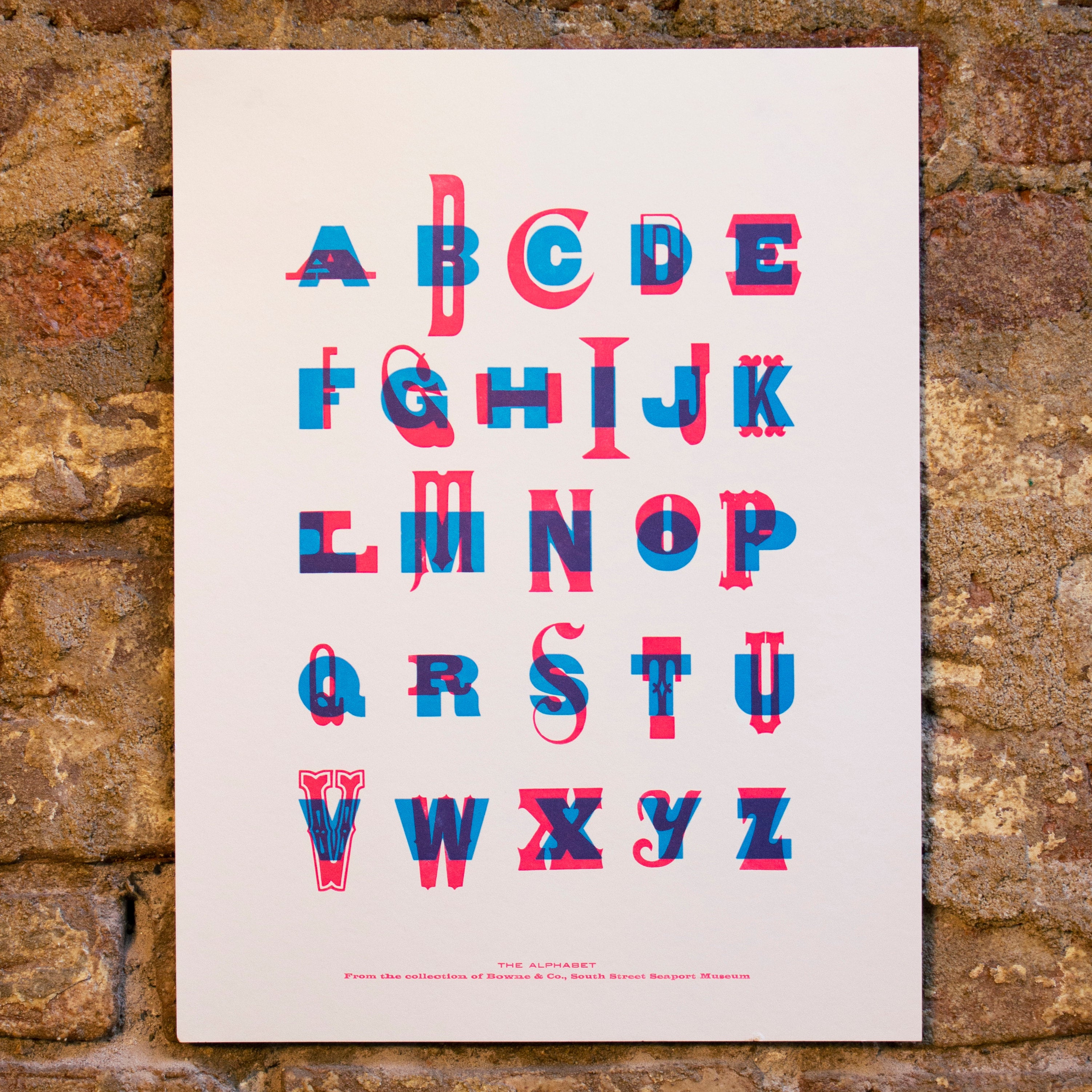 Alphabet Broadside | Designed by Bowne & Co. | Bowne & Co. Online Shop ...