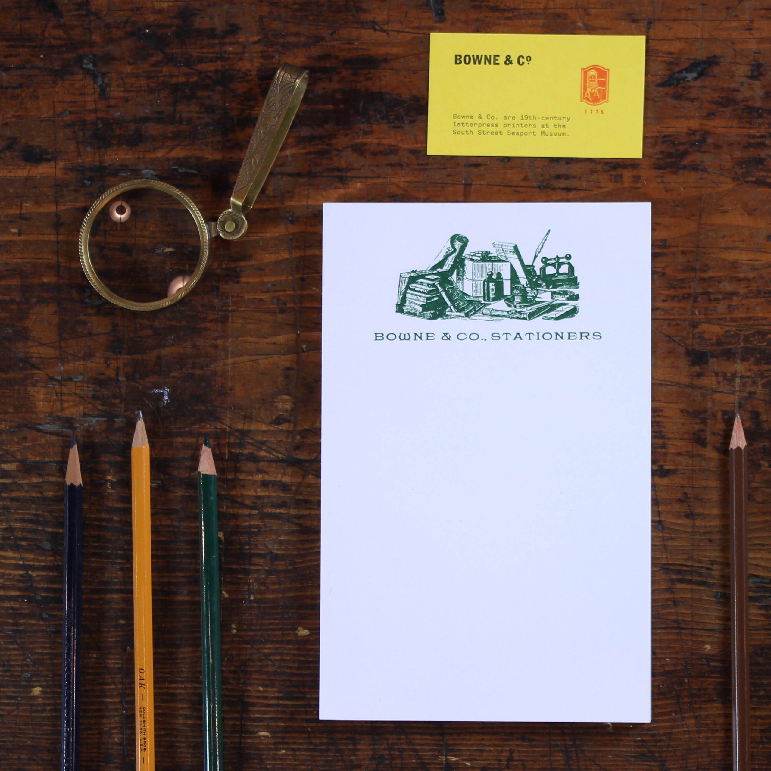 Stationery Trade Cut Notepad | Designed by Bowne & Co. | Bowne & Co ...